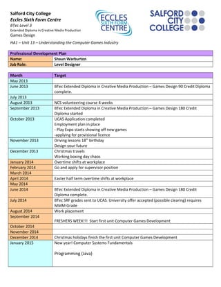 Development plan | PDF