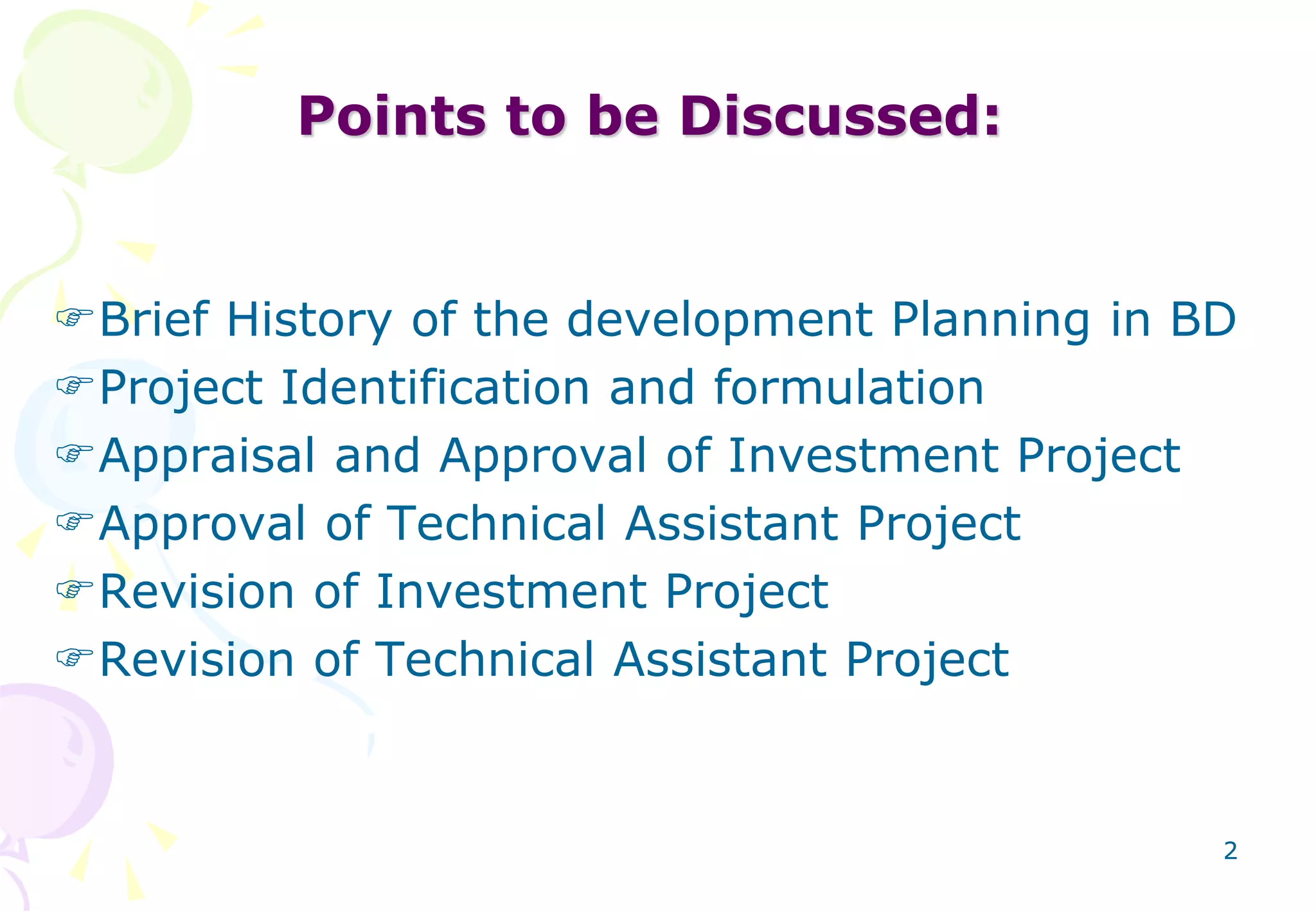 Development Planning and Project Approval Process TA | PDF