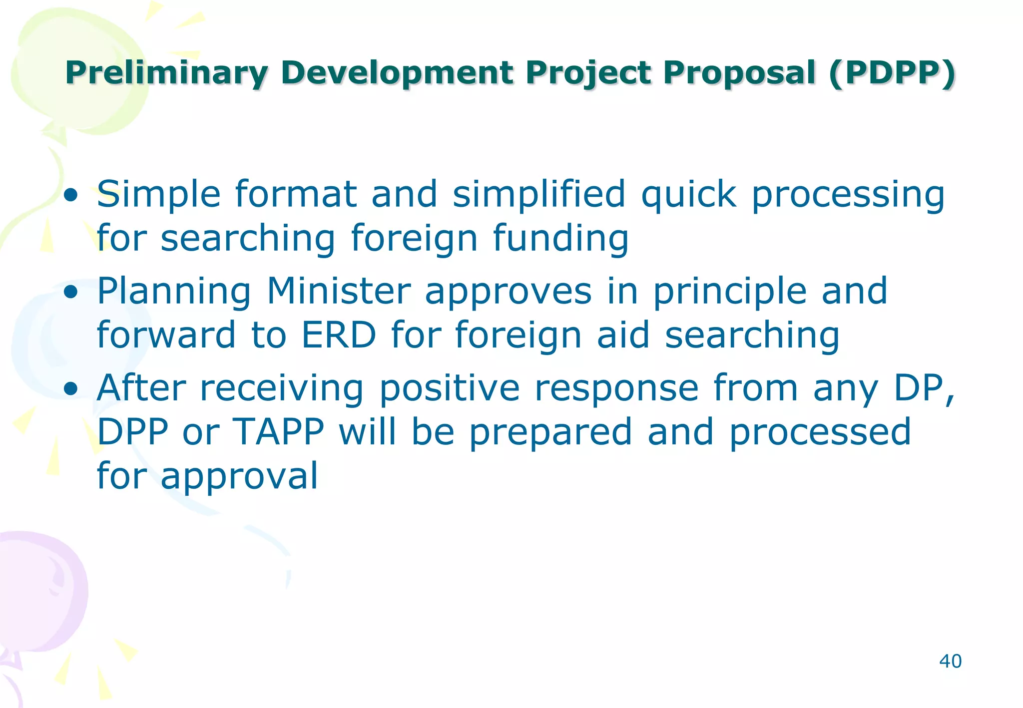 Development Planning and Project Approval Process TA | PDF