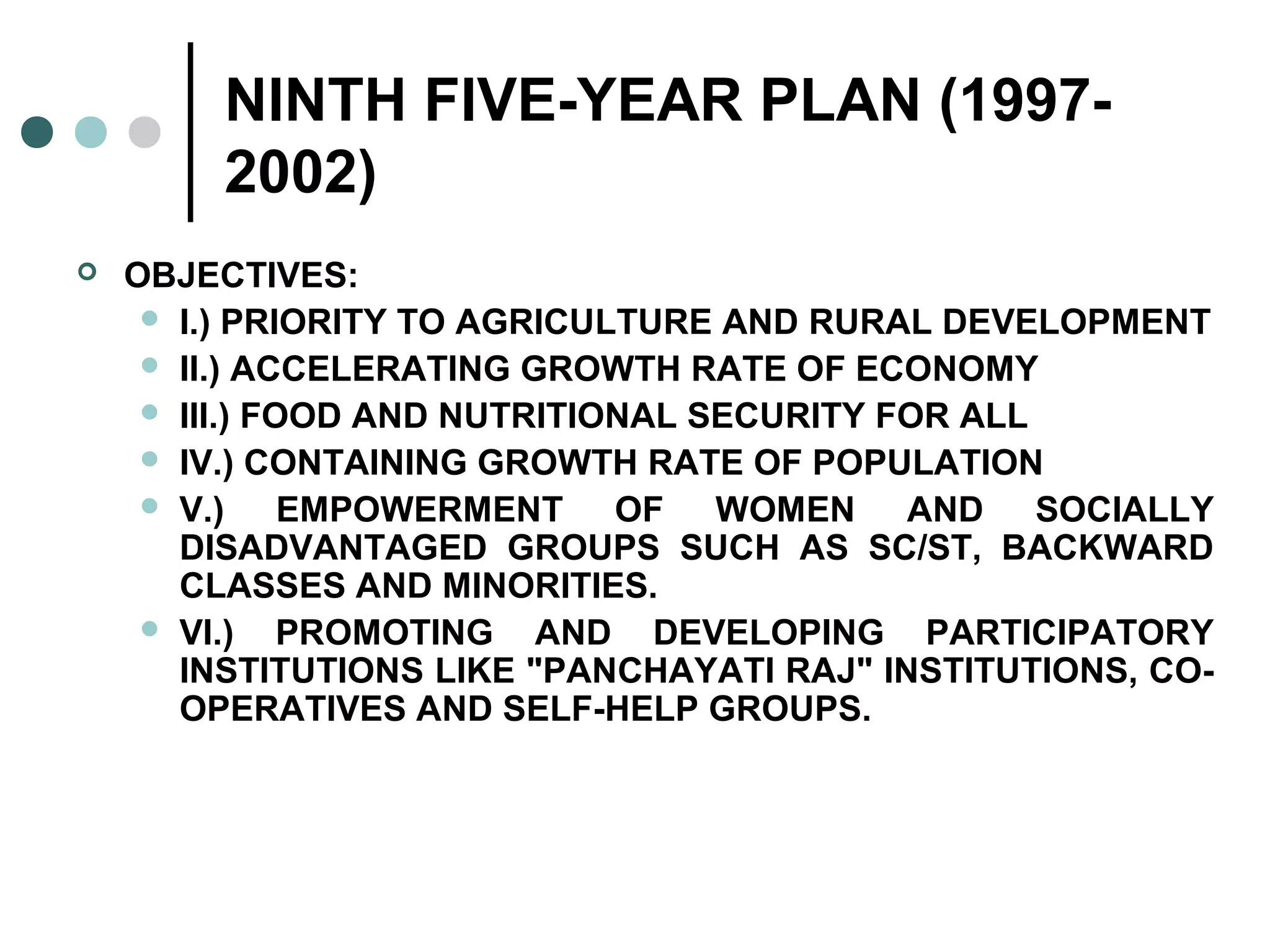 Development planning & five year plans | PPT