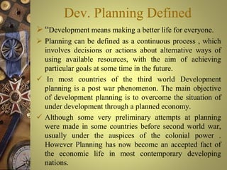 Development planning in Bangladesh | PPT