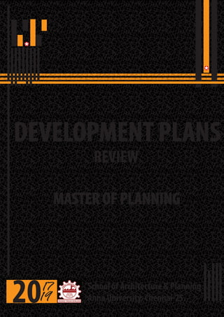 Review of Development Plans/ Master Plans of selected cities of India ...