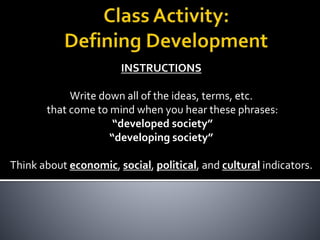POL 302 Political Development | PPTX