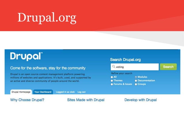 Drupal from development point of view | PPTX | Web Development | Internet