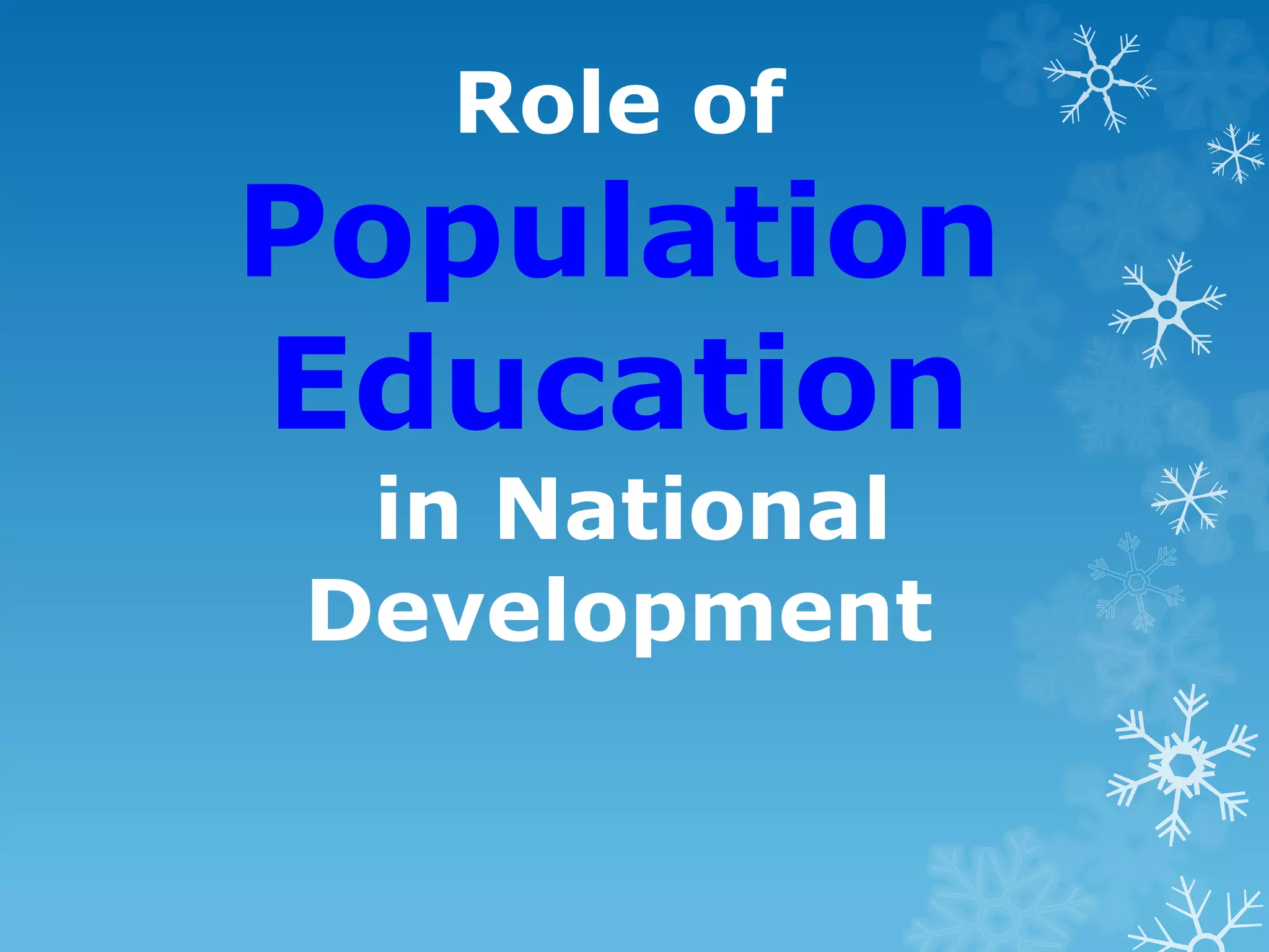 Development of population | PPT
