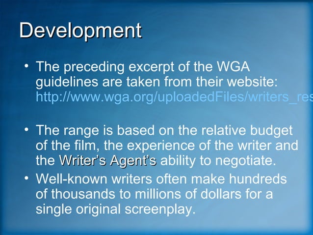 Film Development Process | PPT | Screenwriting | Content Production