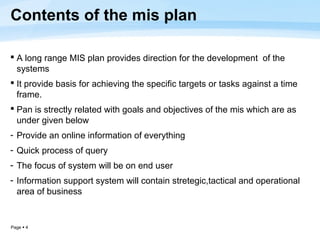 Development process of mis | PPT