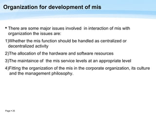Development process of mis | PPT