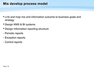 Development process of mis | PPT