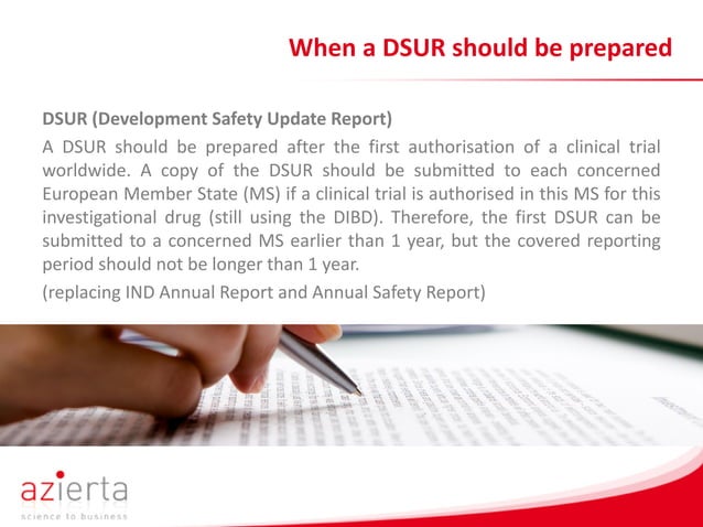 Development safety update report (dsur) pharmacovigilance and safety | PDF