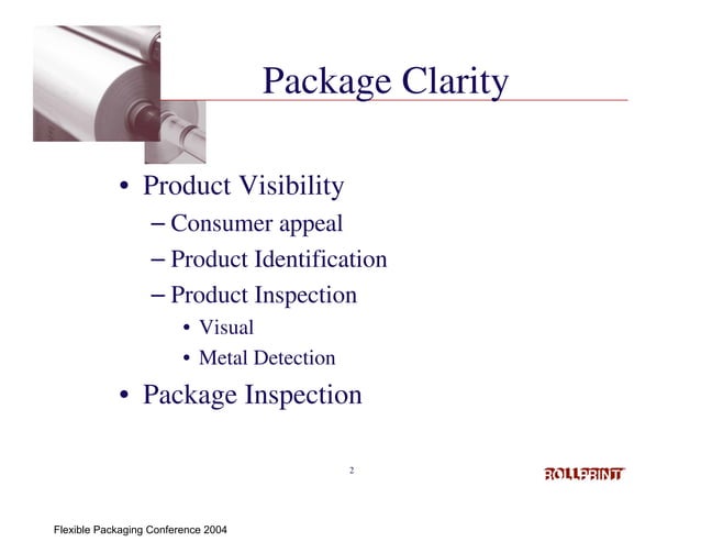 Developments in clear high barrier packaging | PPT