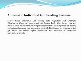 Developments in ginning | PPT