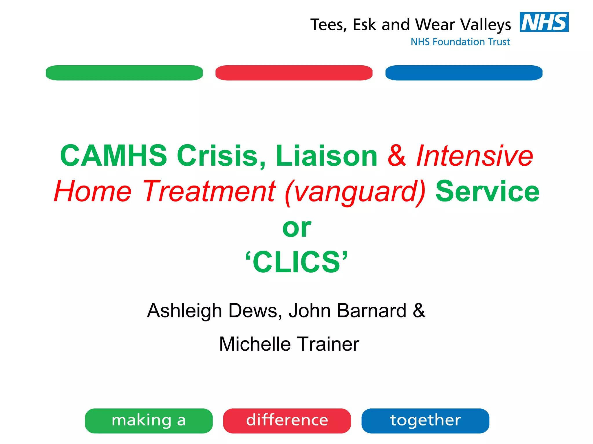 Developments in Urgent Care Services: Children and Young People's ...