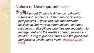 Development studies - presentation .pptx