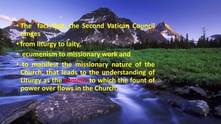 Developments of the sacred liturgy | PPTX | Christianity | Religion ...