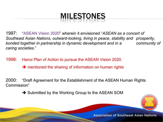 Developments on human rights in asean | PPT | Civic affairs | Politics