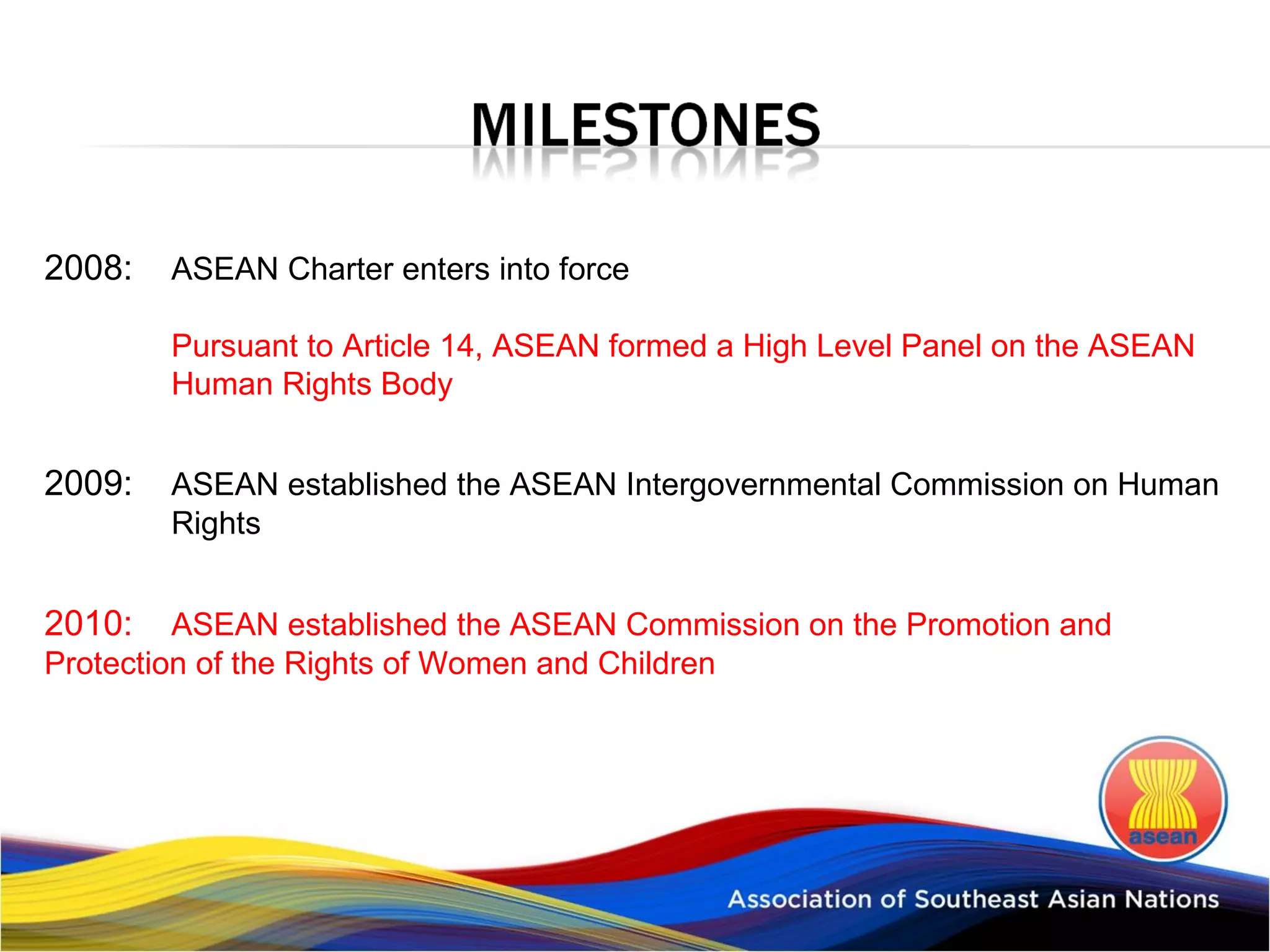 Developments on human rights in asean | PPT