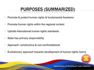 Developments on human rights in asean | PPT