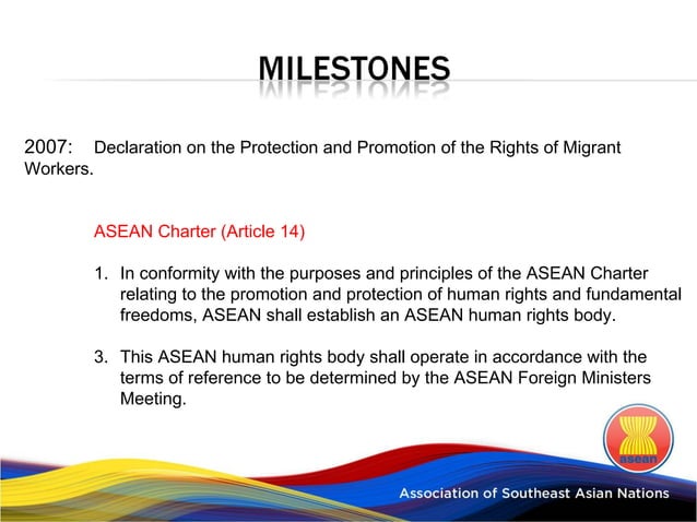 Developments on human rights in asean | PPT