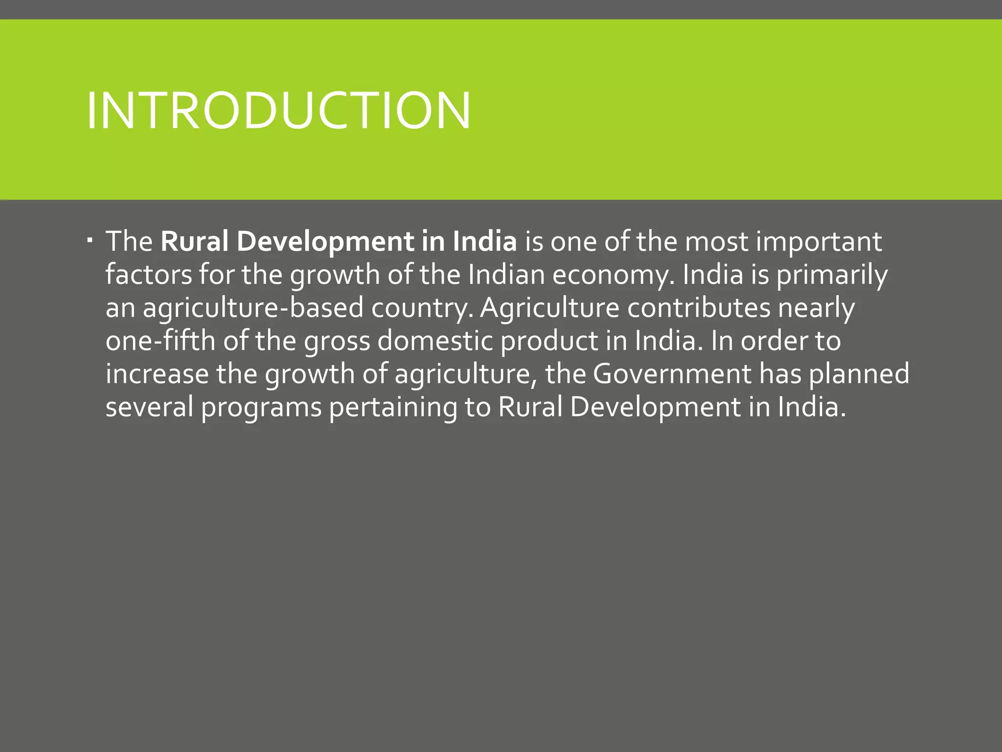 Developments rural sectors in india | PPTX