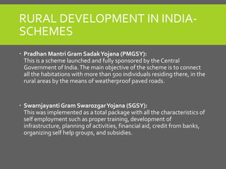 Developments rural sectors in india | PPT