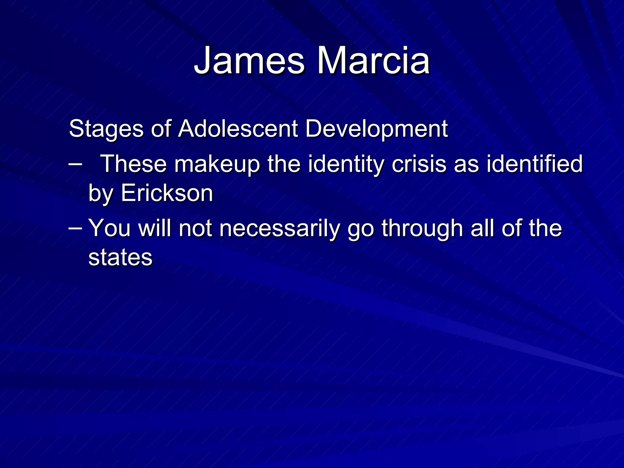 Erickson's Stages of Social Development | PPT