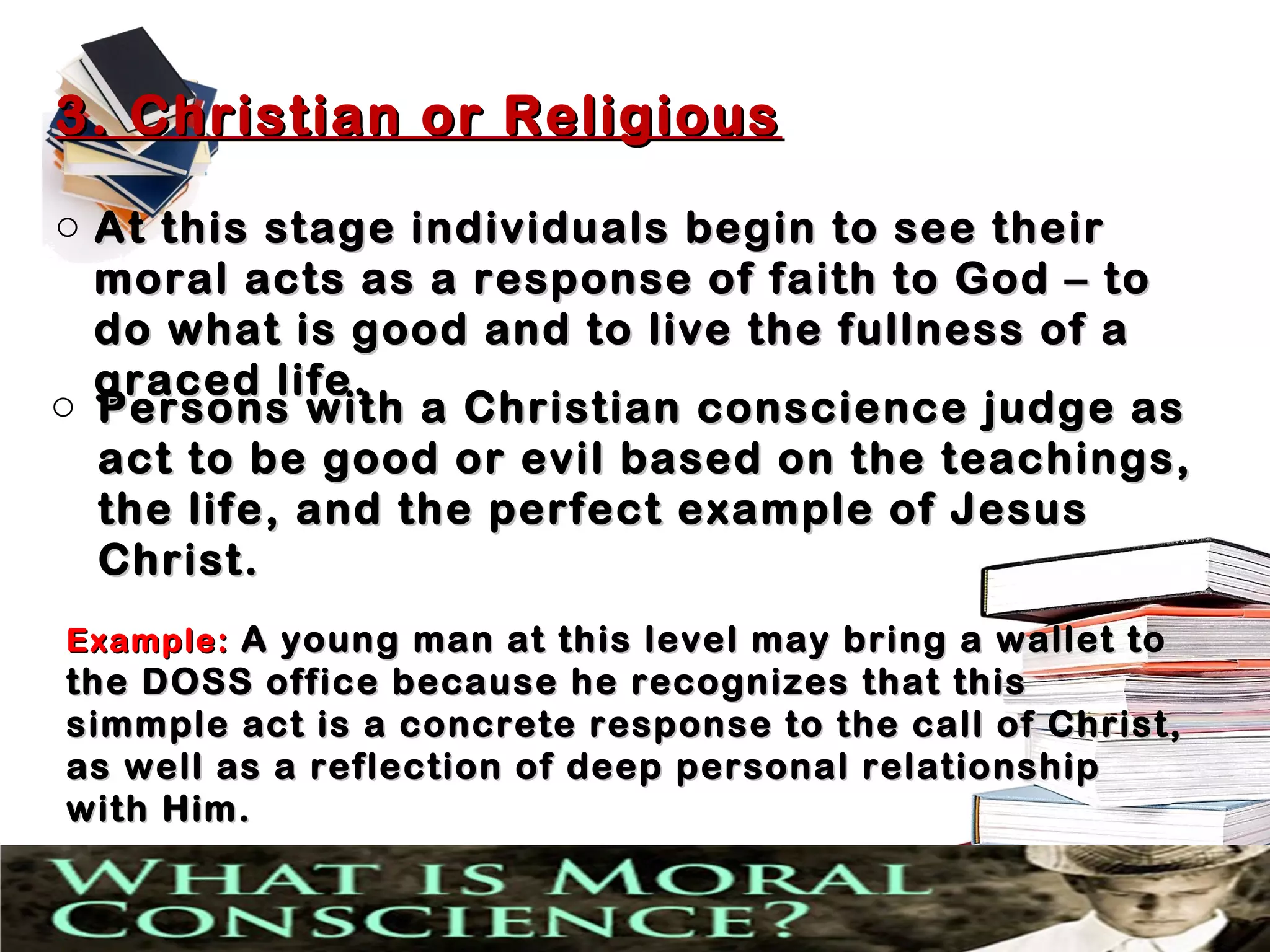 Development stages of conscience | PPT