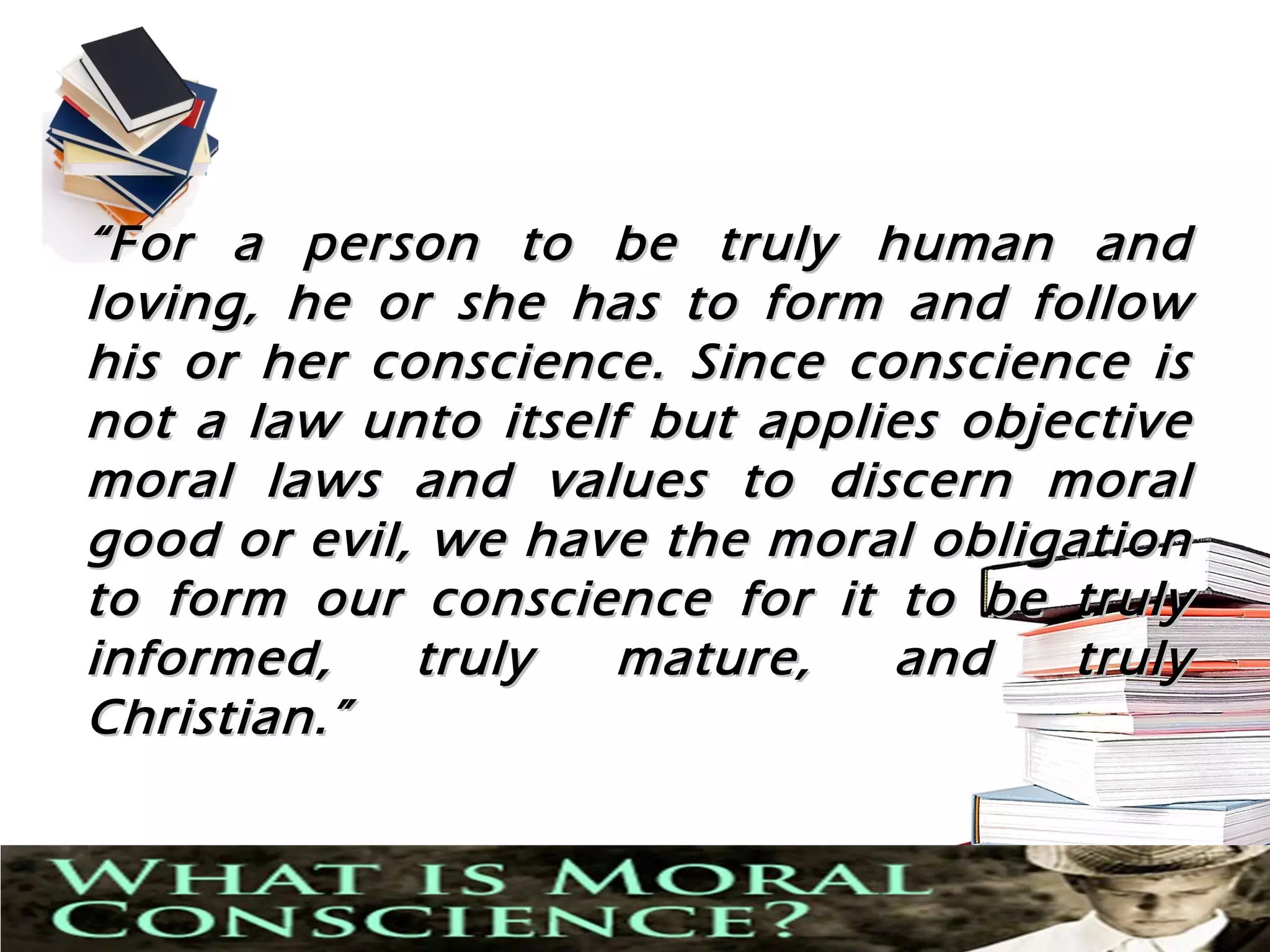 Development stages of conscience | PPT