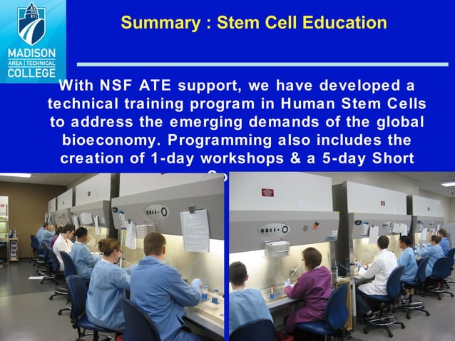 Development of a Technical Program in Stem Cell Science | PPT
