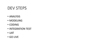 System Application Development Activity Steps | PPT