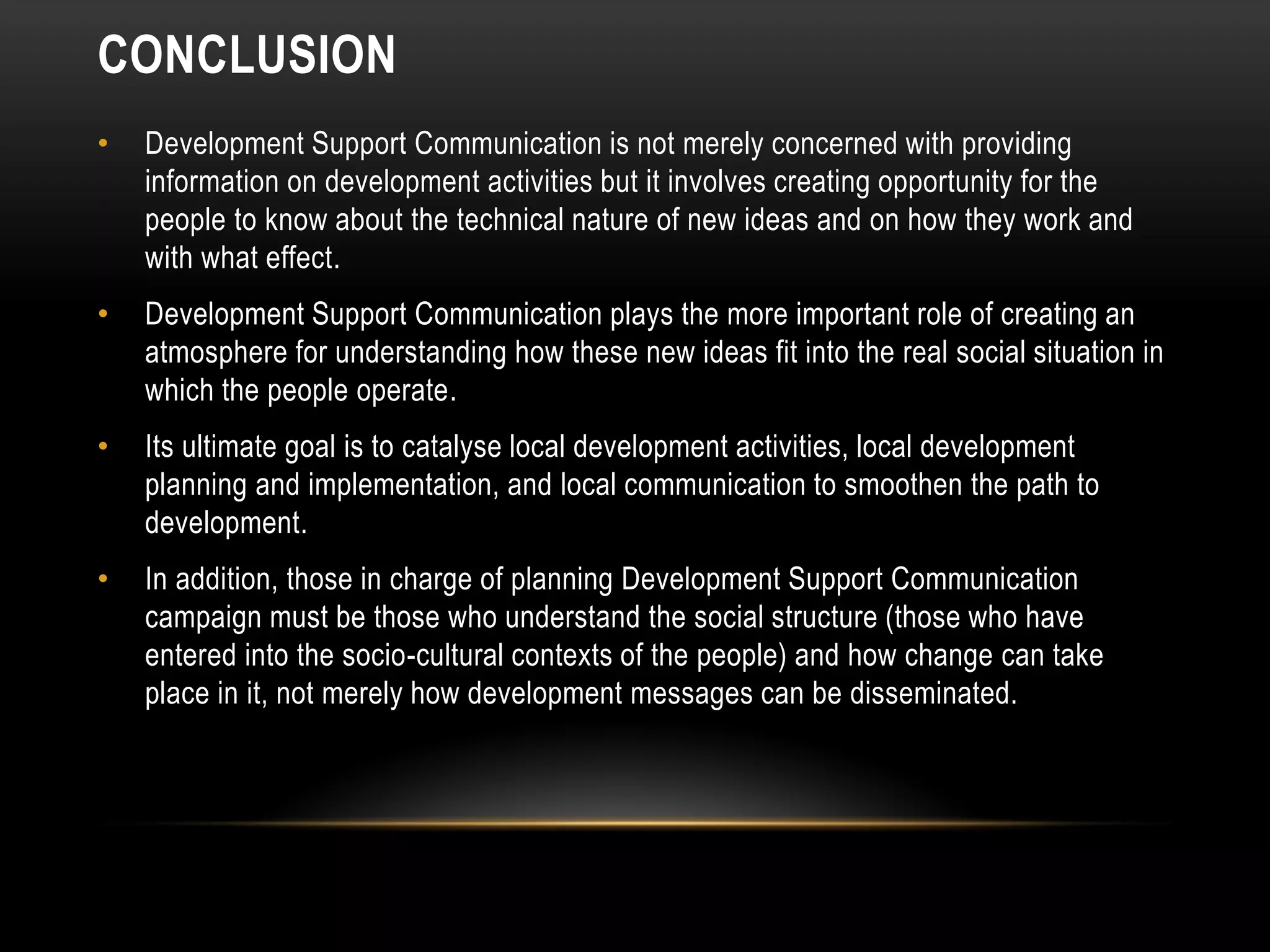 Development Support Communication | PDF