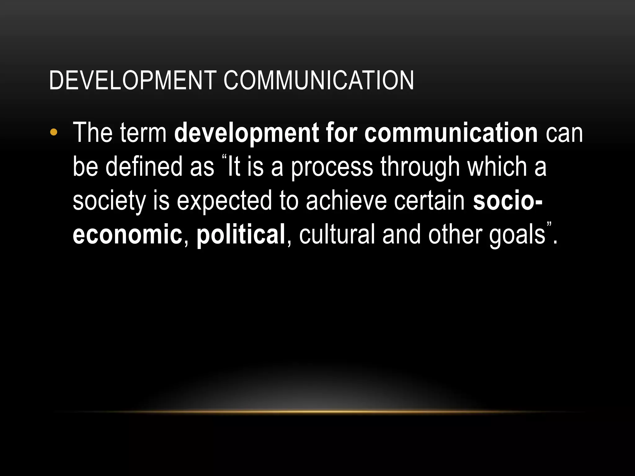 Development Support Communication | PDF