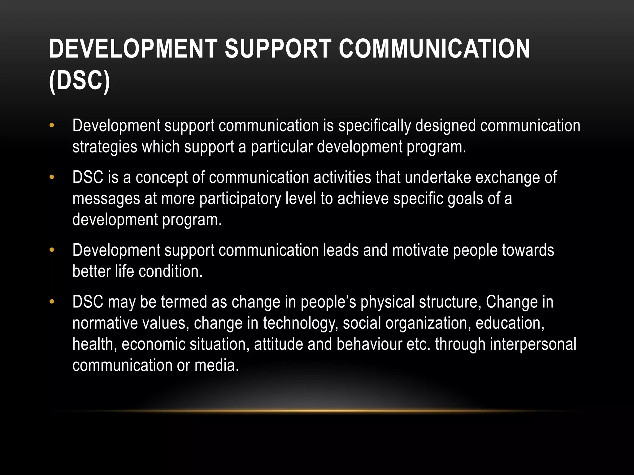 Development Support Communication | PDF