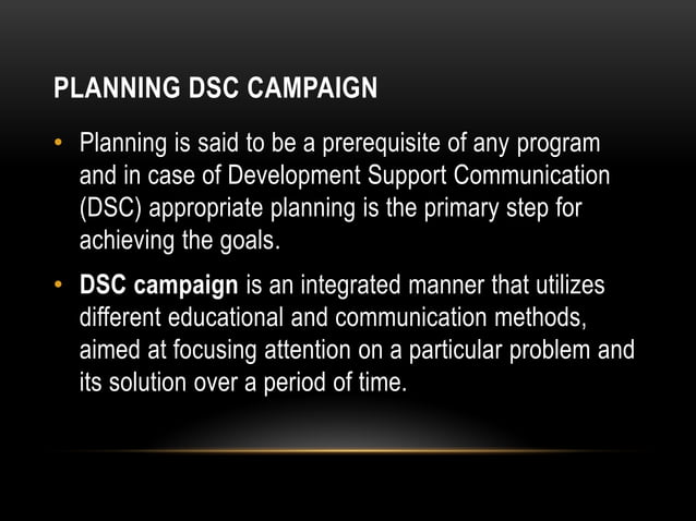 Development Support Communication | PDF