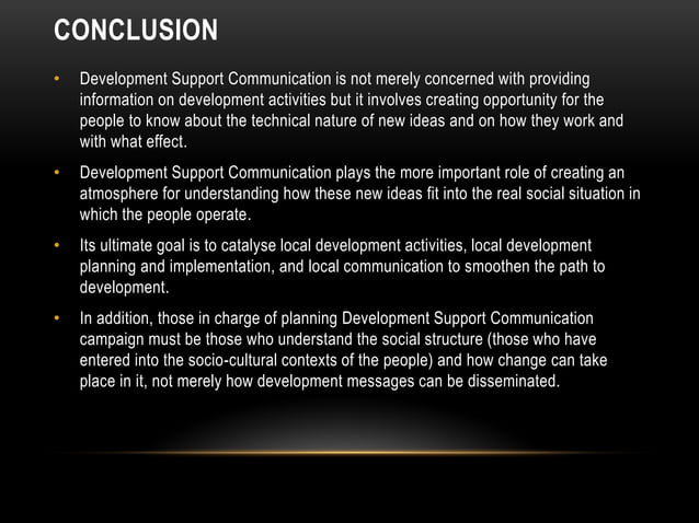 Development Support Communication | PDF