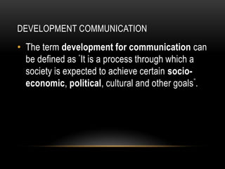 Development Support Communication | PDF