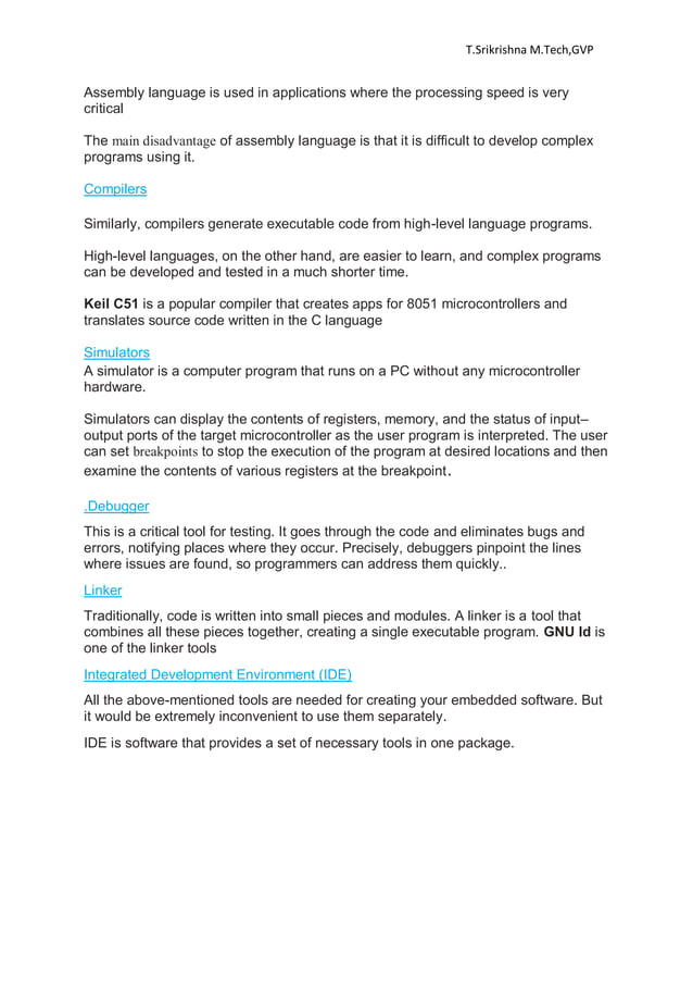 DEVELOPMENT TOOLS FOR MICROCONTROLLERS.pdf | Programming Languages | Computing