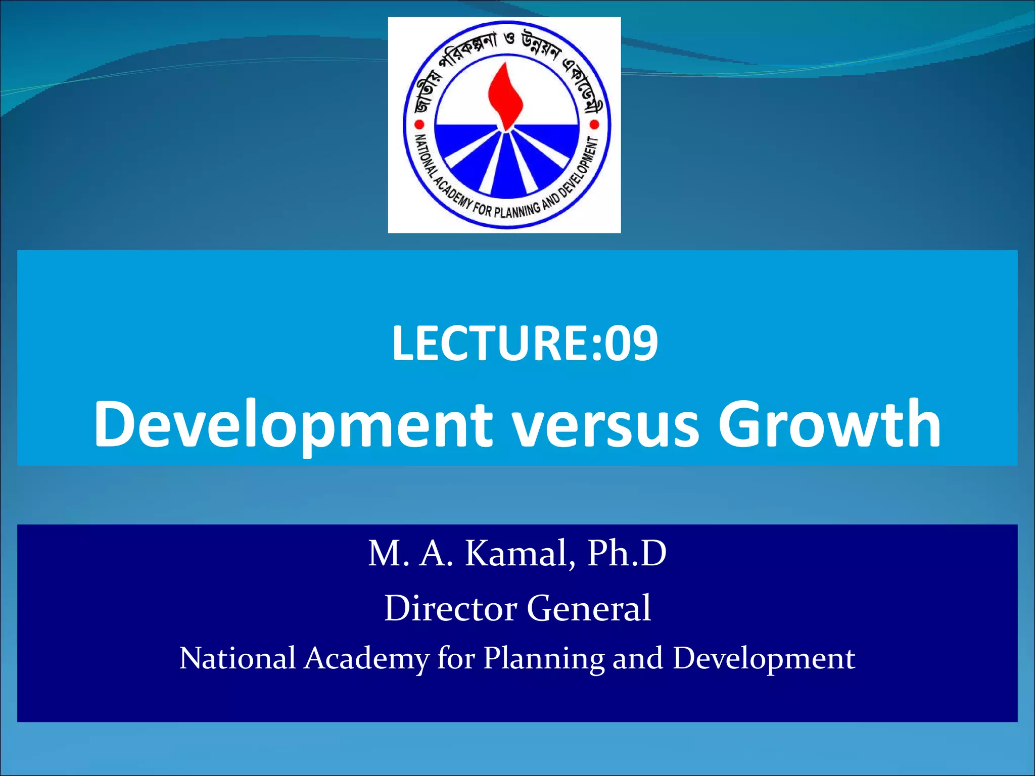 Development vs growth (L9) | PPT