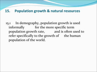 Development vs growth (L9) | PPT | Environment | Science