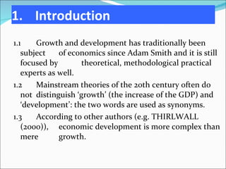Development vs growth (L9) | PPT | Environment | Science