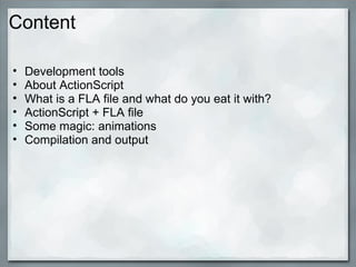 Development with Adobe Flash | PPT