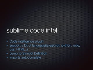 enjoy sublime plugin | PPT
