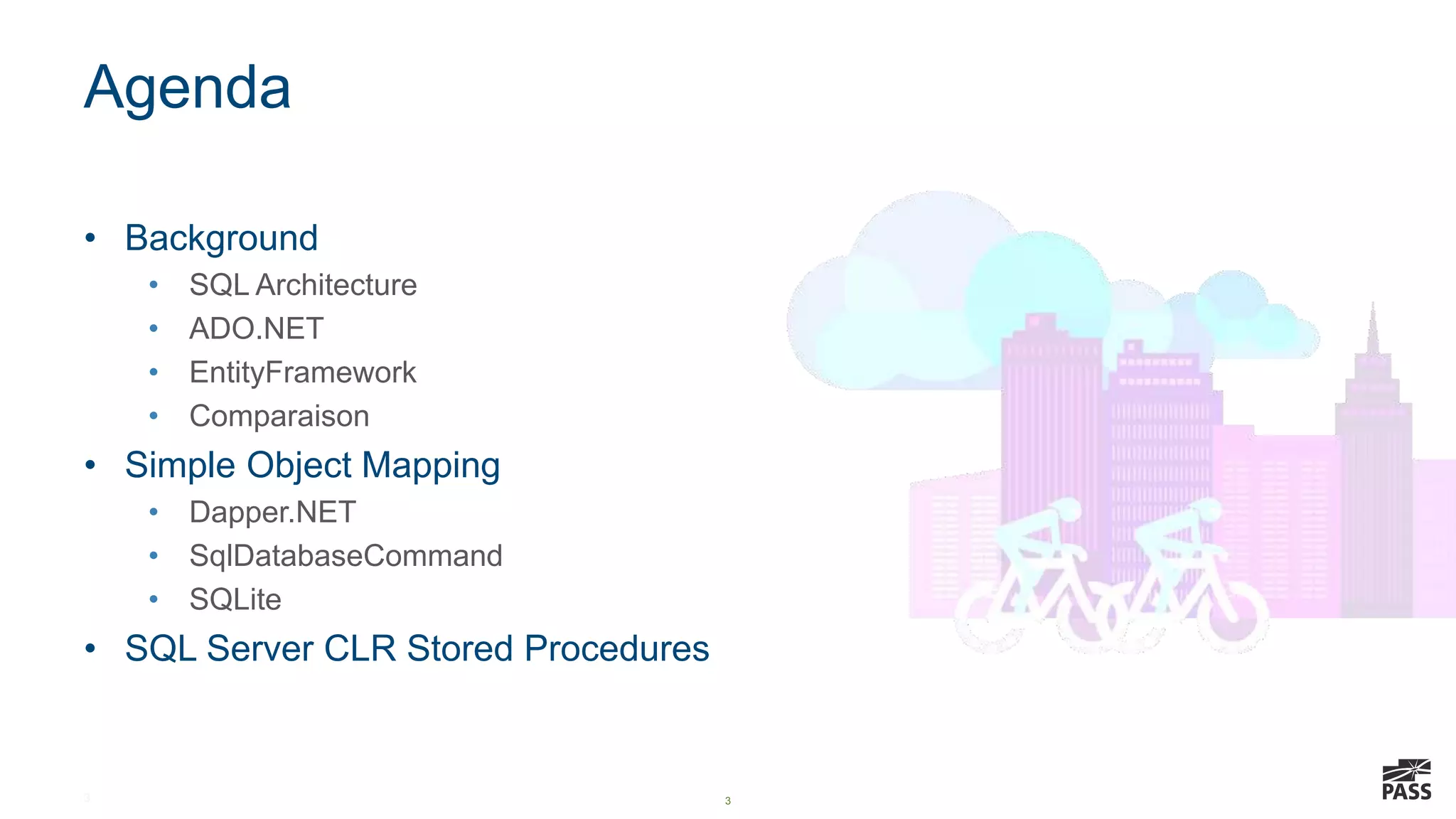 Développer avec un Simple Object Mapping Toolkit pour SQL Server | PPTX