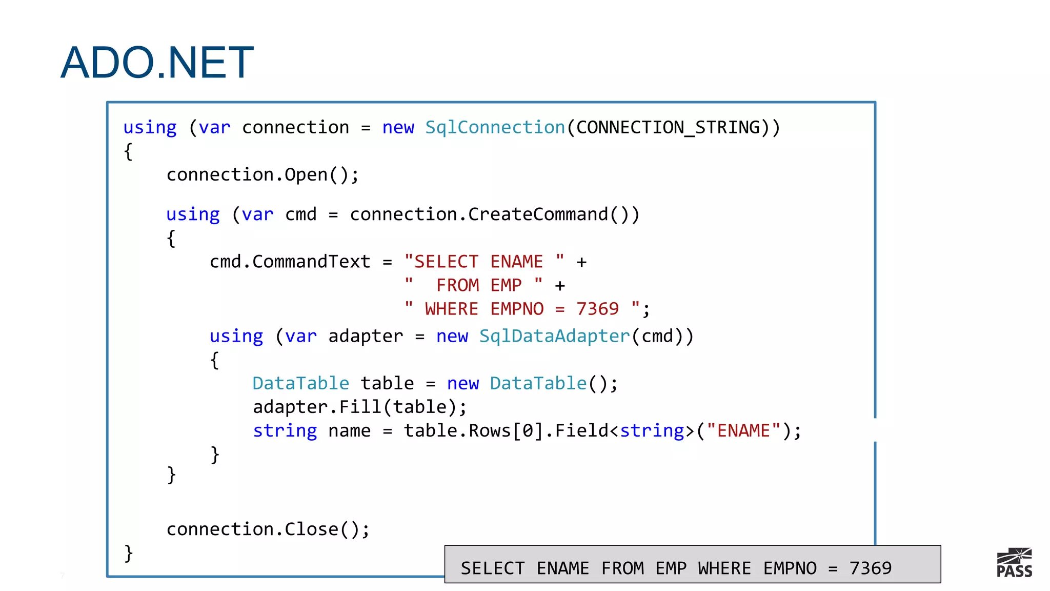 Développer avec un Simple Object Mapping Toolkit pour SQL Server | PPT