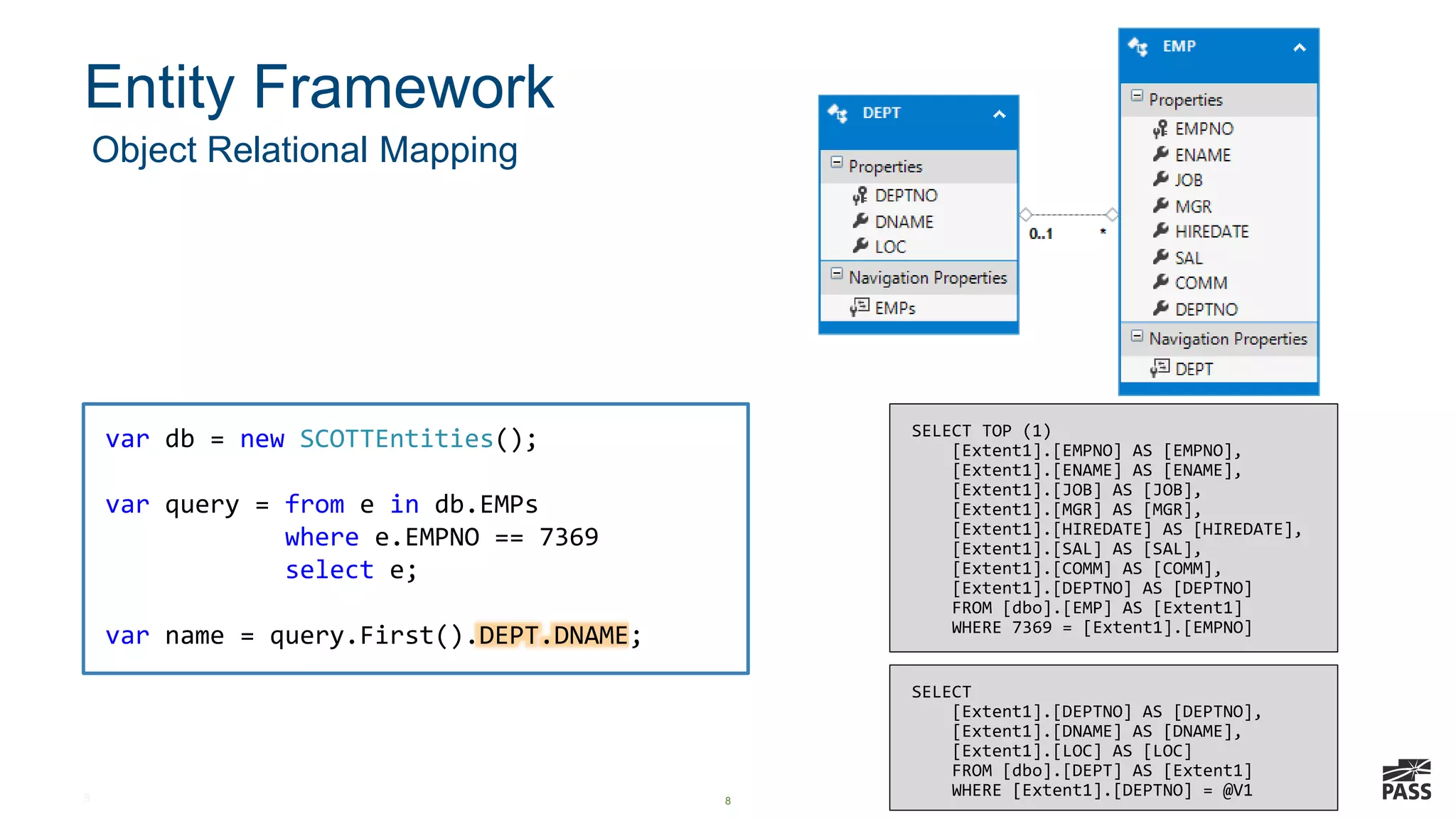 Développer avec un Simple Object Mapping Toolkit pour SQL Server | PPT