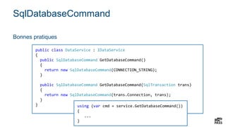 Développer avec un Simple Object Mapping Toolkit pour SQL Server | PPTX