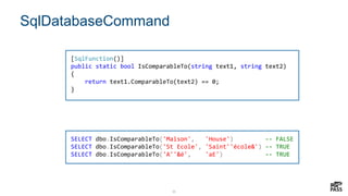 Développer avec un Simple Object Mapping Toolkit pour SQL Server | PPTX