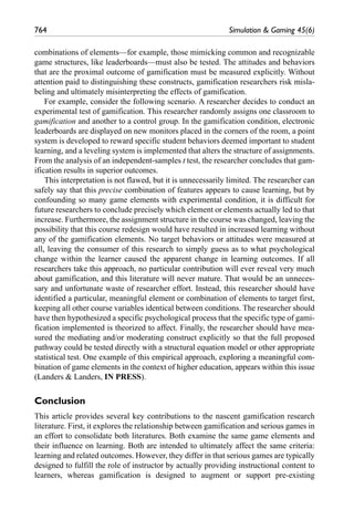 Developing a Theory of Gamified Learning: Linking Serious Games and ...