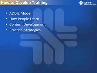 ADDIE Training Development | PPTX
