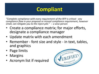 Develop winning federal_proposals | PPTX | Web Development | Internet